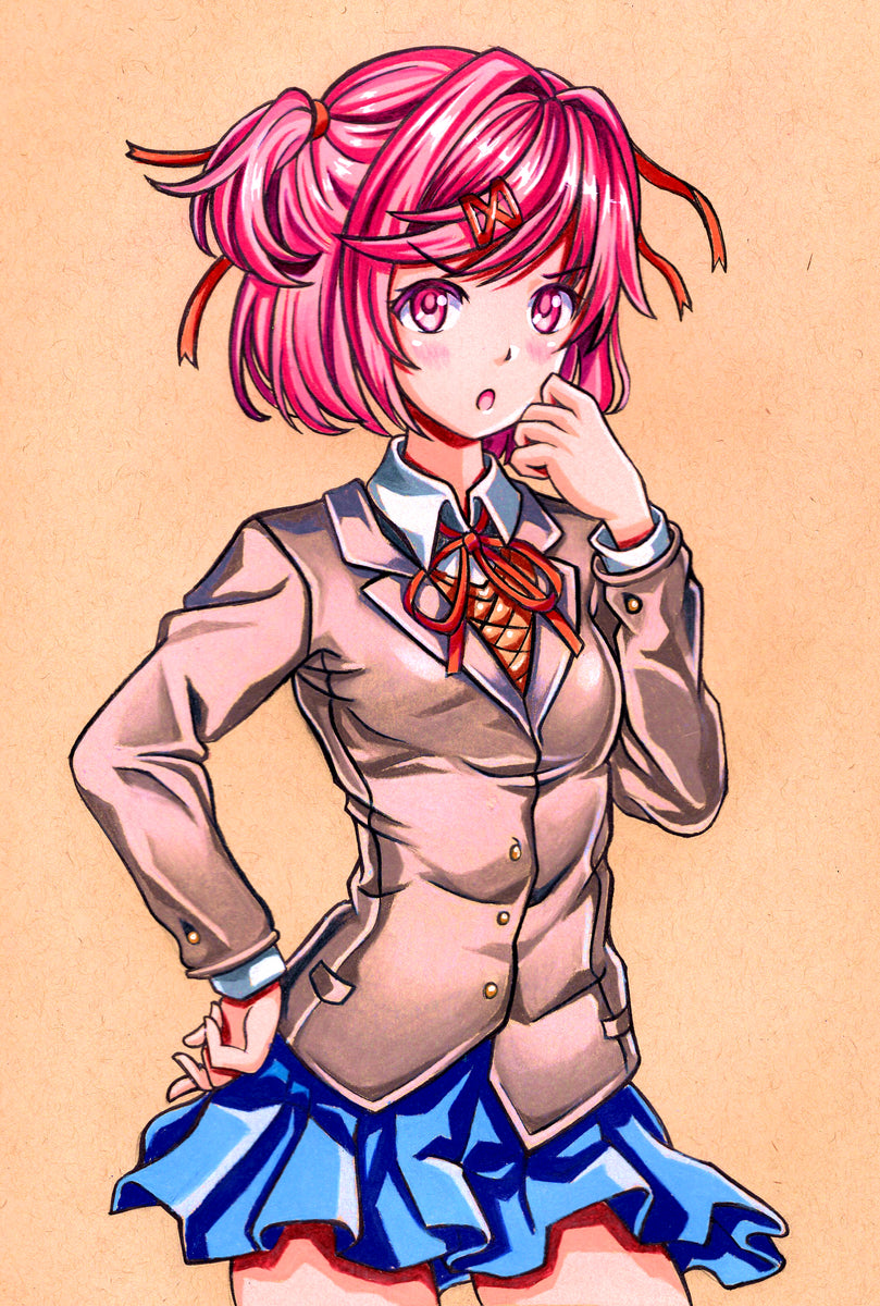 Natsuki Print (Doki Doki Literature Club) – rafaelsketchart