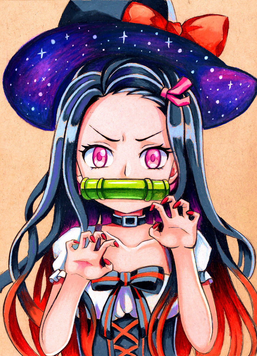 Nezuko Kamado Witch – rafaelsketchart